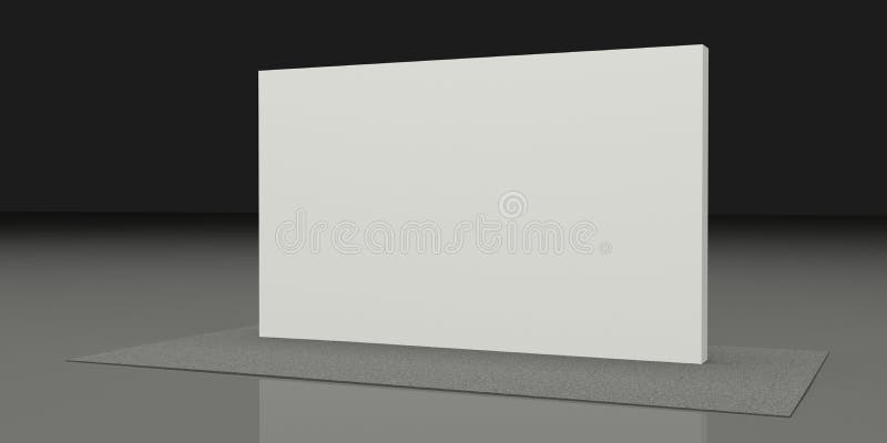 Banner 2x3 Meters. Realistic 3d Render. Template for Your Design Stock ...