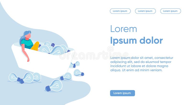 Banner Method in Implementing Concept Bright Idea. Stock Vector ...