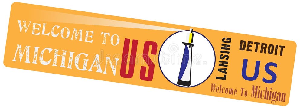 Banner for Michigan State stock vector. Illustration of banner - 79281490