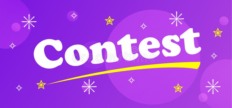 Banner Mit Text Contest Turnierbanner Farbliches Design Vektor ...
