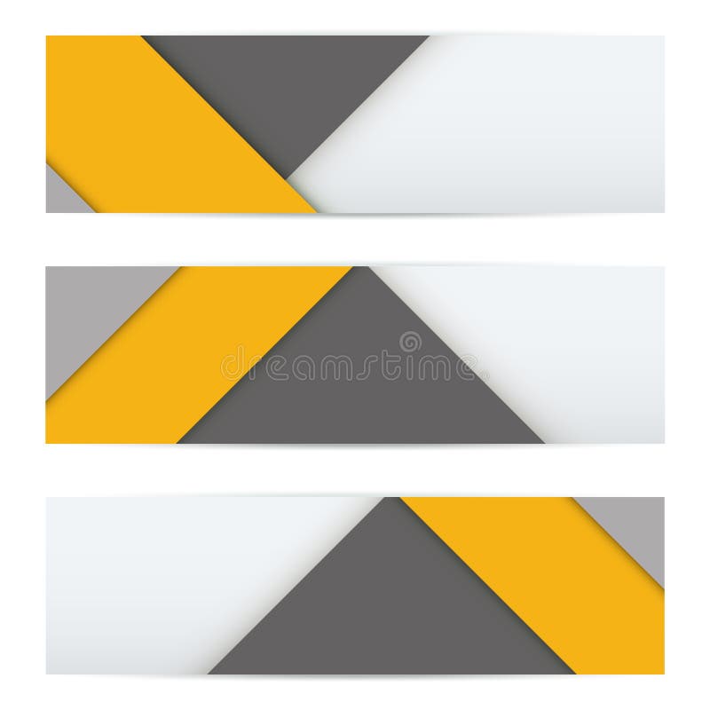 Banner of Modern Material Design. Stock Vector - Illustration of ...