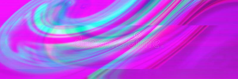 Banner with Motion Glitch Multicolored Distorted Textured Psychedelic ...