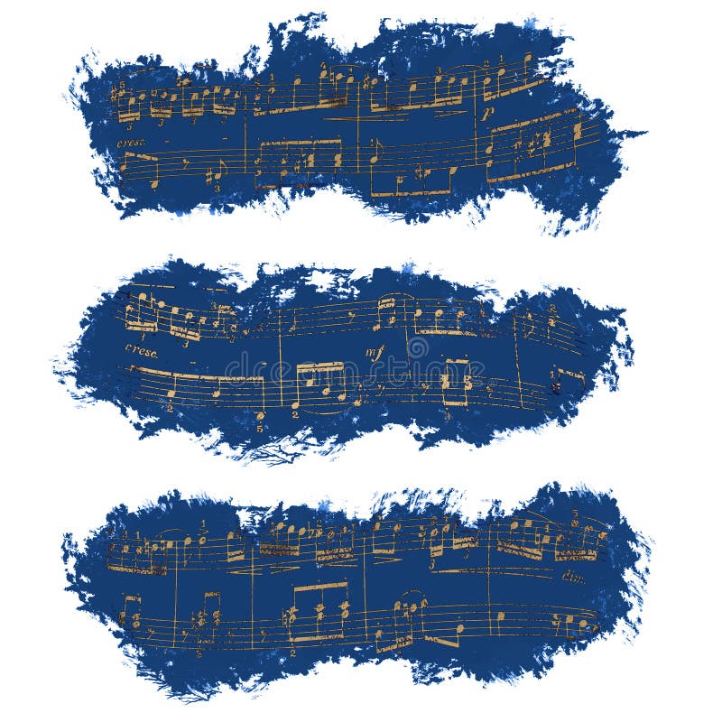 Banner, Musical Notes, Background Stock Illustration - Illustration of ...