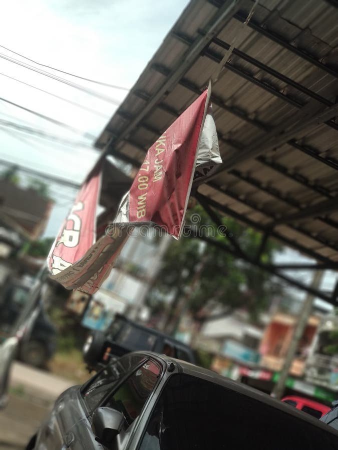 A Banner Name Workshop that Has Been Damaged by the Weather Editorial ...