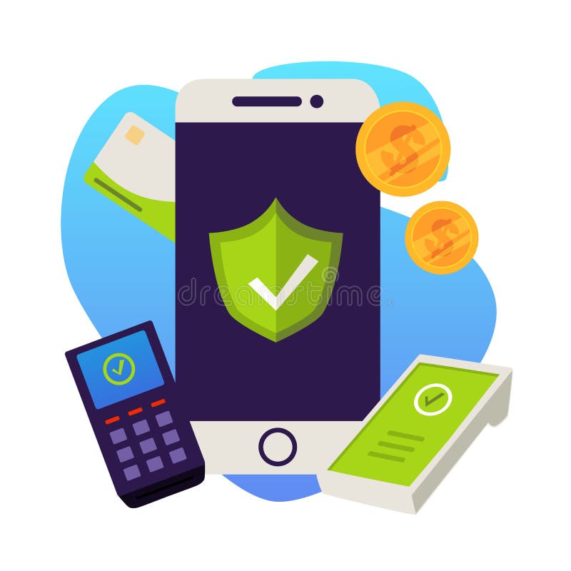 Banner of NFC Technology Devices and Applications, Flat Vector Isolated ...