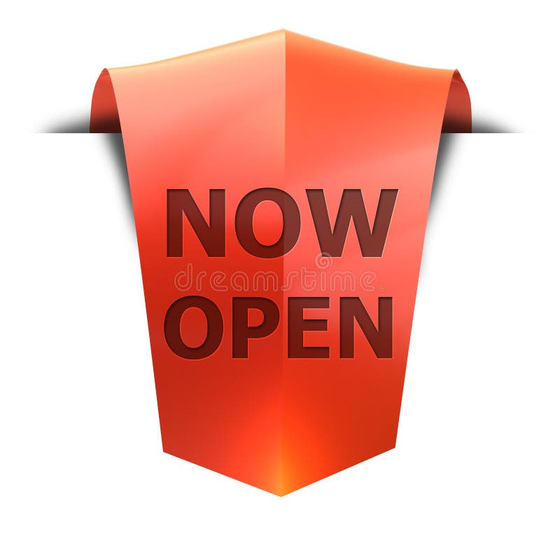 Now Open Signs White Stock Illustrations – 84 Now Open Signs White ...