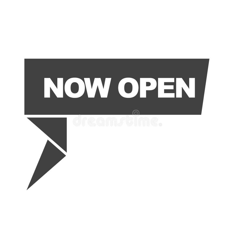 Now Open. Promotion New Business Sign. Vector Stock Vector ...