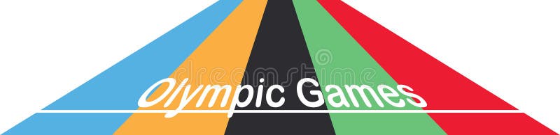 Banner for the Olympic Games. Vector Illustration Editorial Stock Image ...