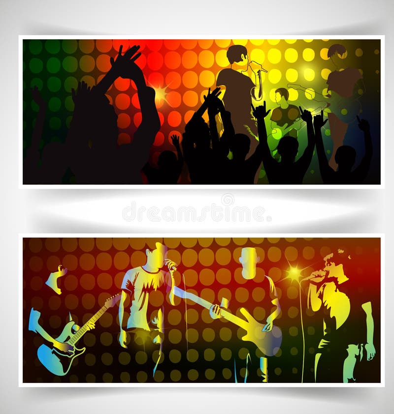 Banner stock vector. Illustration of nightlife, cheerful - 49807239