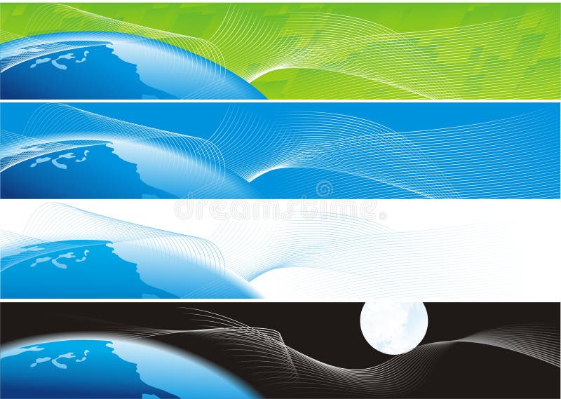 Banner of planet stock vector. Illustration of abstract - 18841579