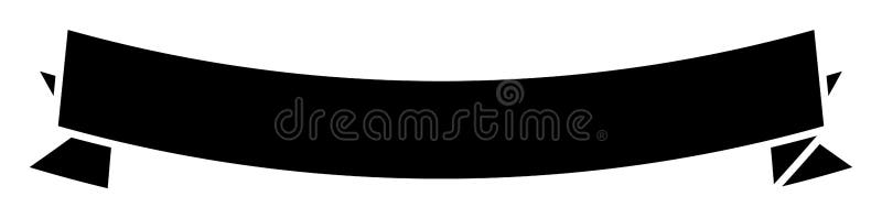 Banner, Plaque or Tag, Label Shape. Oblong, Long Rectangular Banner ...