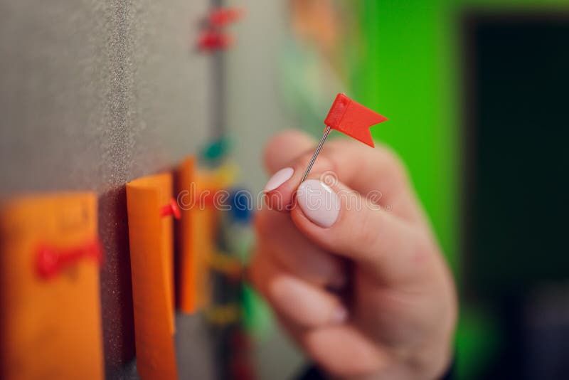 Banner Plastic Head Push Pins Thumbtacks Flags Needles Stationery for ...