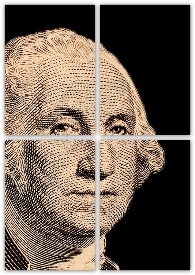 Banner with Portrait of First U.S Stock Image - Image of black ...