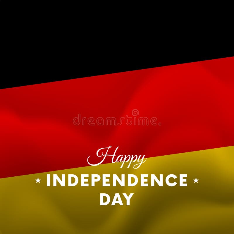 Banner or Poster of Germany Independence Day Celebration. Flag. Vector ...