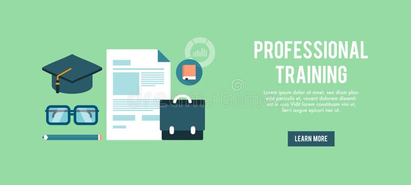 Online Education Banner stock vector. Illustration of flat - 50566106