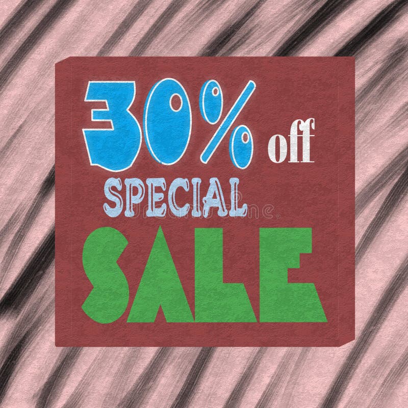 Banner Promotion Prize Special Discount 30 Off Stock Illustration ...