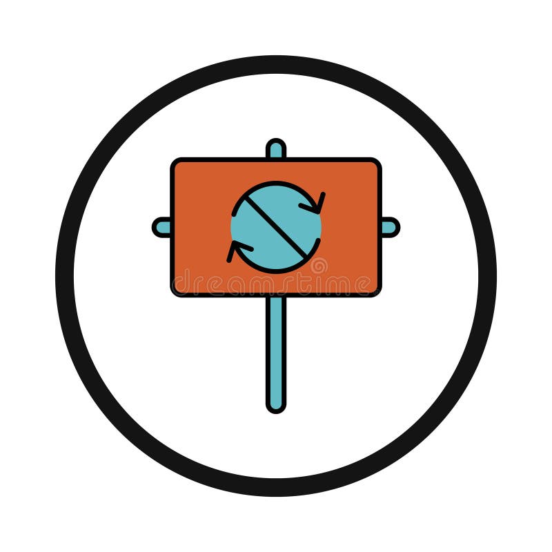 Banner, Protest, Demonstration Icon Stock Vector - Illustration of ...