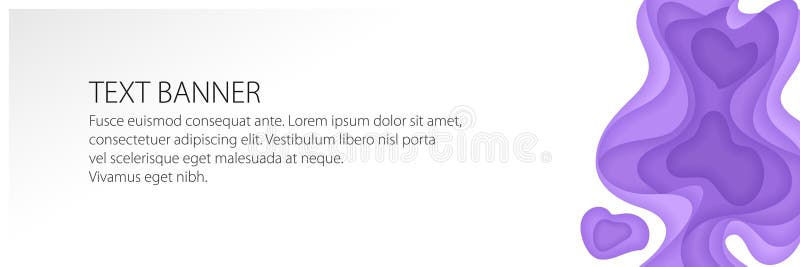 Banner with Purple Gradient Shapes Stock Vector - Illustration of ...