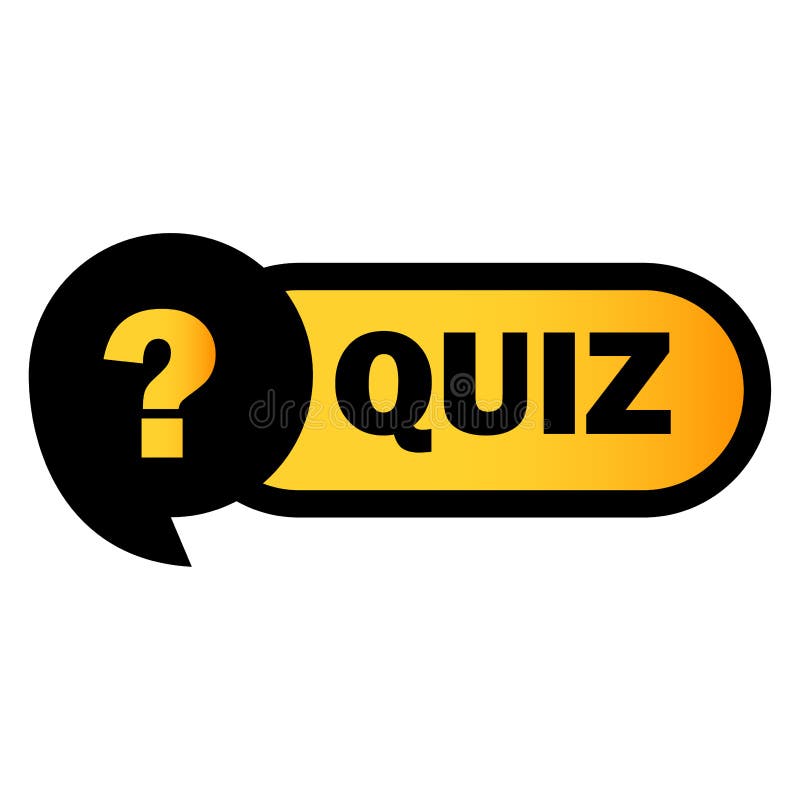 Banner with Quiz. Answer Question Sign. Vector Illustration Stock ...