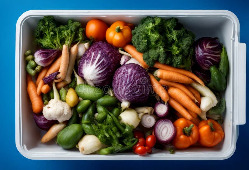 With Banner Recycling Blue Concept Top Composting Environment Reusing ...