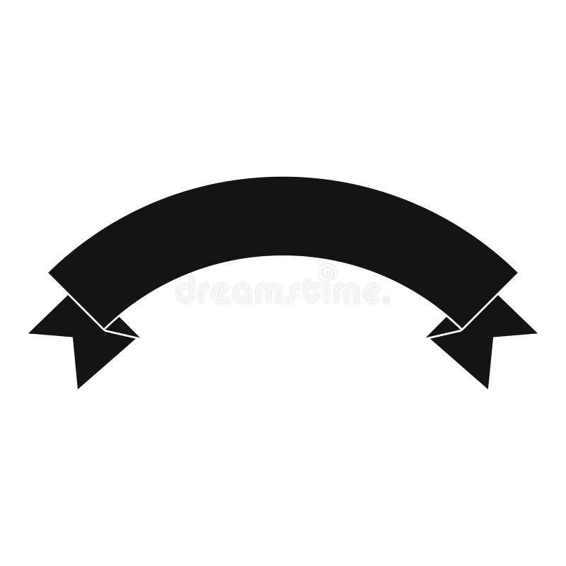 Banner Ribbon Icon, Simple Style Stock Vector - Illustration of drawing ... Banner Ribbon Icon, Simple Style Stock Vector - Illustration of drawing ...