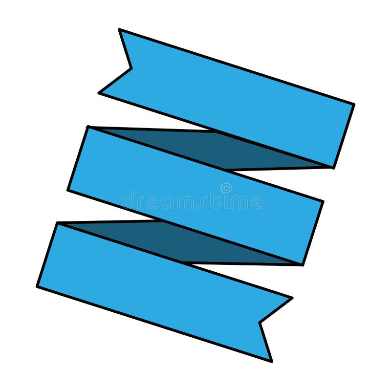 Banner Ribbon Sky Blue Graphic Stock Vector - Illustration of ...