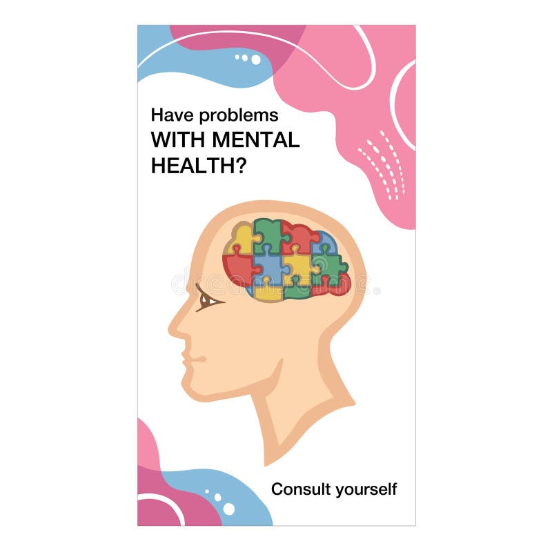 Banner Riddle of the Mind Cartoon Vector Illustration Stock Vector ...