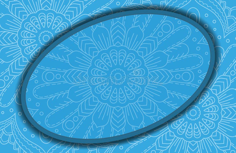 Banner with Round Ornament. Stock Vector - Illustration of flower, card ...