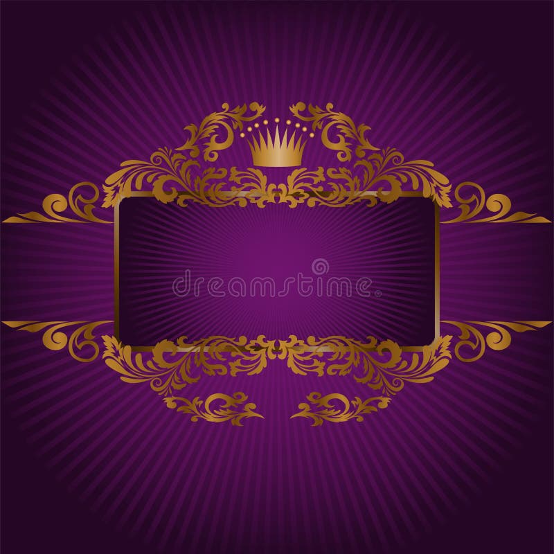 Banner with the Royal Symbols Stock Vector - Illustration of element ...