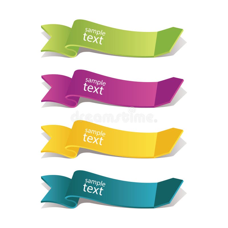 Banner with Sample Text. Vector Illustration Decorative Design Stock ...