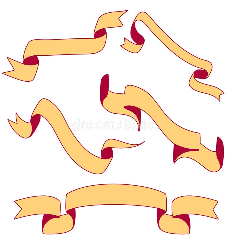 Banner Scroll 3 stock vector. Illustration of ribbon - 49002543