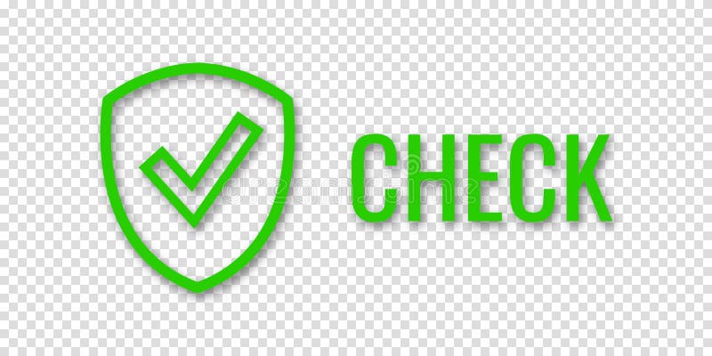 Banner Shield Check Mark Icon. Place for Your Text. Cope Space. Vector ...
