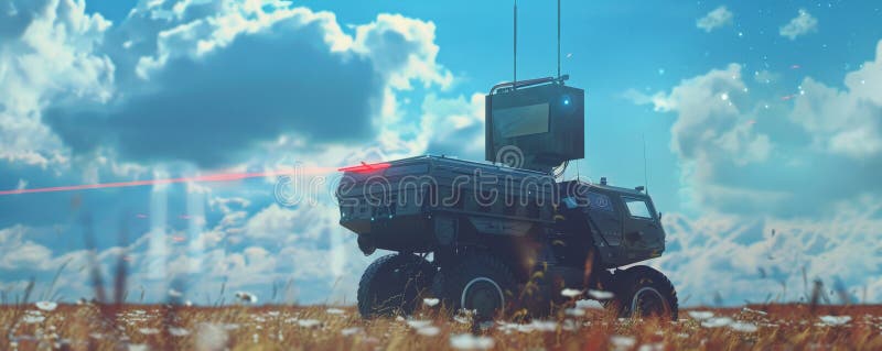 A Banner Showcasing a Mobile Radar Unit in Operation, Scanning the ...