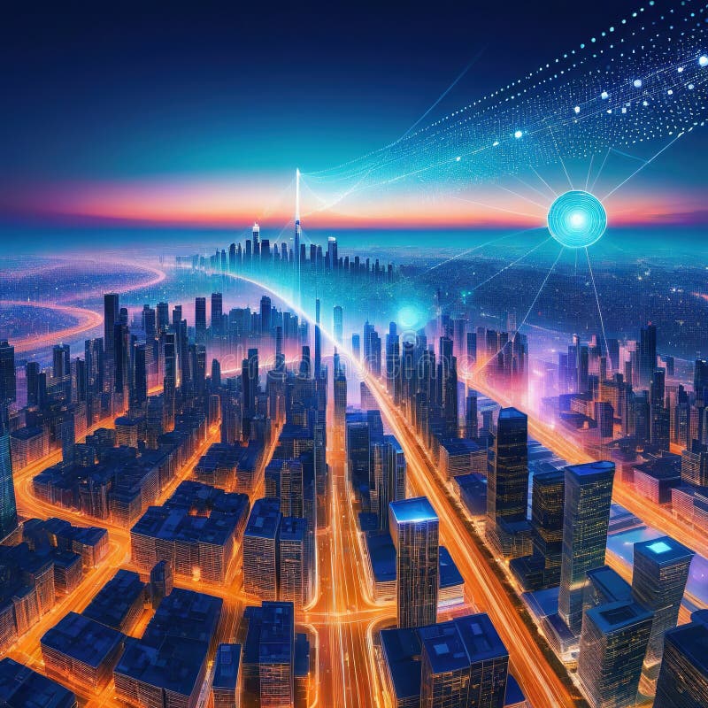 Banner Smart City Dot Point Connect with Gradient Connection Technology ...