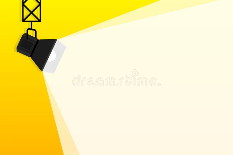 Banner Spotlight Background. Banner for Text. Vector Illustration ...