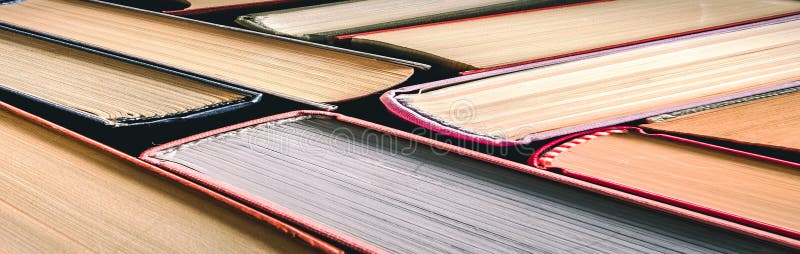 Banner of Stacked Books. Stack of Books Background Stock Image - Image ...