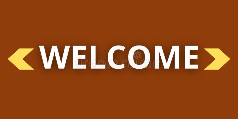 Banner Stackstom - Welcome with Brown Background. Stock Vector ...