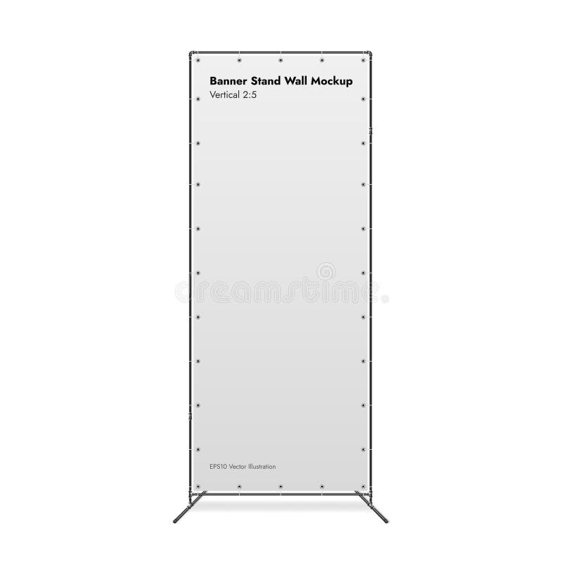Banner Stand Wall on White Background Vector Illustration. Stock Vector ...