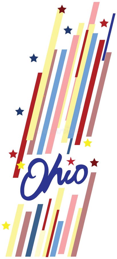 Banner State of Ohio stock vector. Illustration of post - 94778121