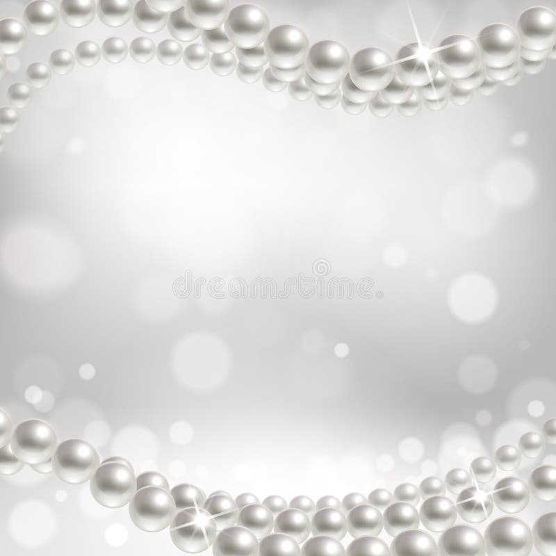 Background pearls stock vector. Illustration of banner - 54582901