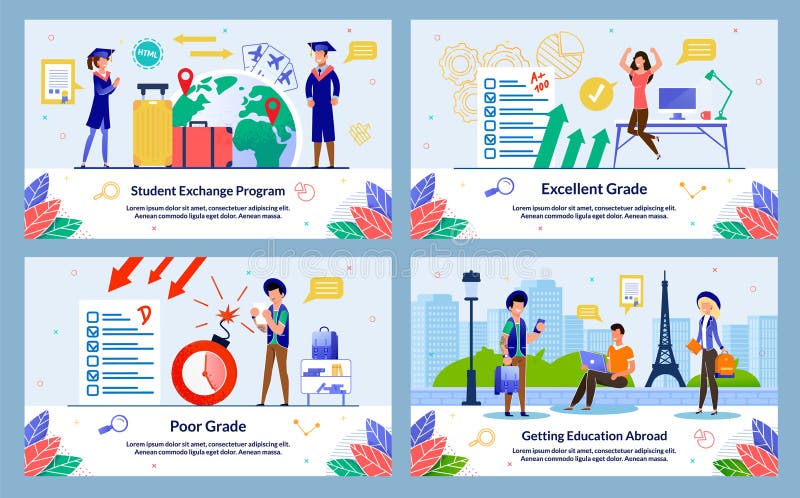 Student Exchange Program Banner Stock Illustrations – 69 Student ...