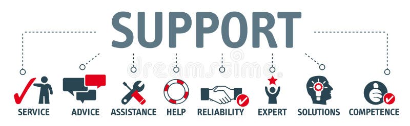 Support concept stock illustration. Illustration of customer - 43900766