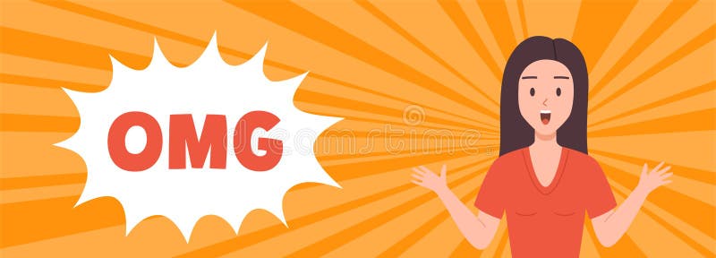 Surprised Omg Shocked Woman Stock Illustrations 257 Surprised Omg