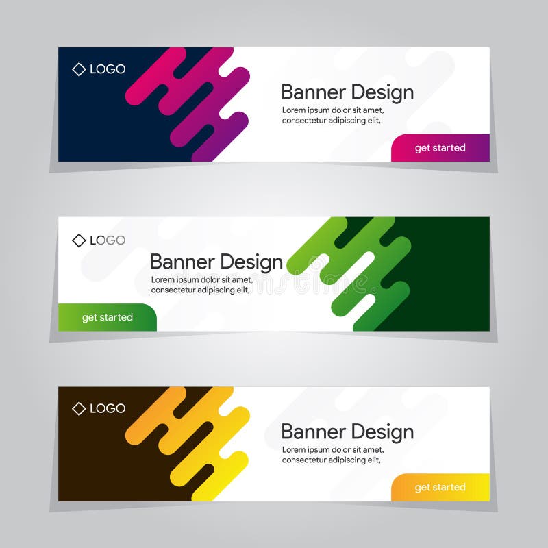 Banner Template Ad Promotion Web Vector Design Background Stock ...