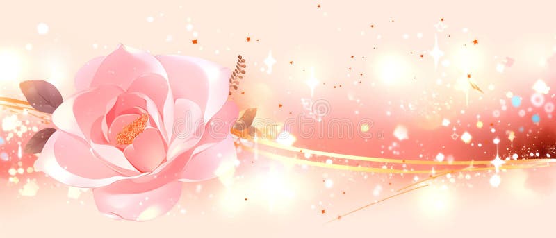 7000X3000 Pixel, 300 DPI, Rose in Banner Template, Abstract Background ...