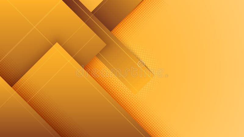 Banner Template Design Background Abstract Yellow Squares Geometric ...