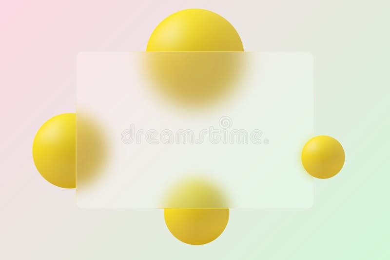 Banner Template, Glass Morphism. Transparent Rectangle Made of ...