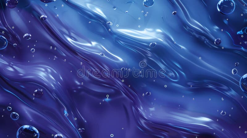 This Banner Template Includes the Abstract Gel Texture with Bubbles and ...