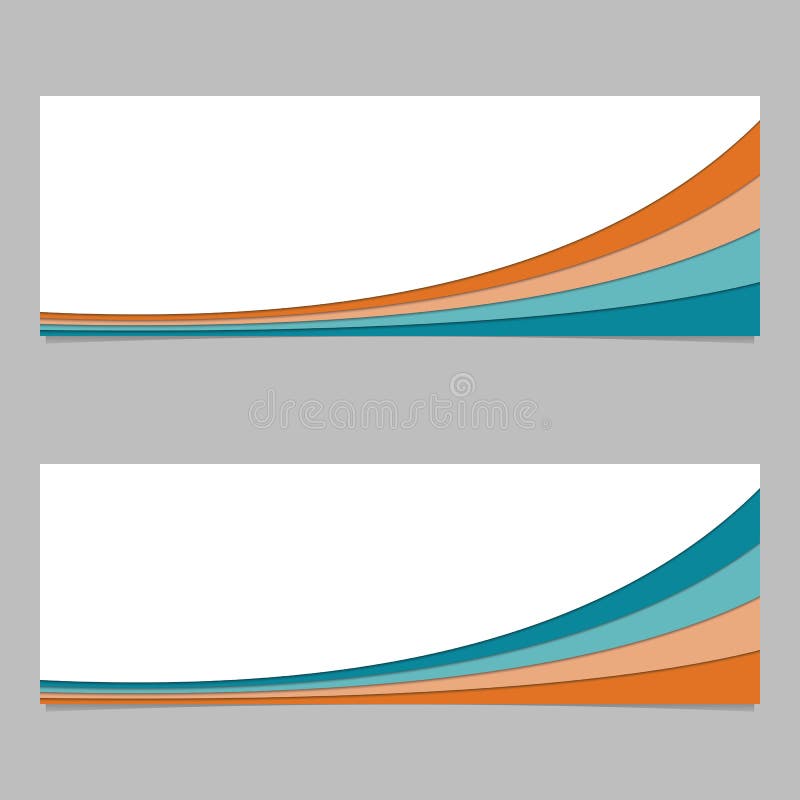 Banner Template from Layer Stripes - Vector Graphic with 3d Effect ...