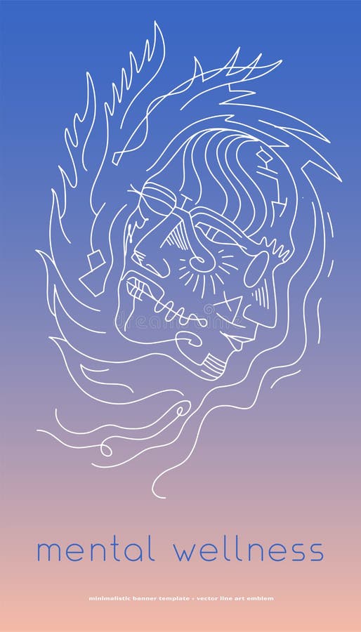 Psychologist Logo Concept. Psychology Vector Emblem Cabinet with Line ...